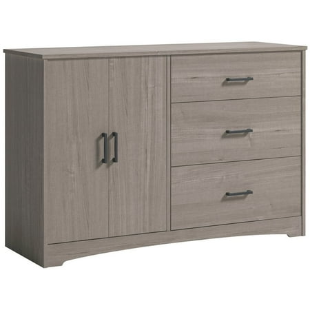 Sauder Beginnings Engineered Wood 3-Drawer Bedroom Dresser in Silver ...