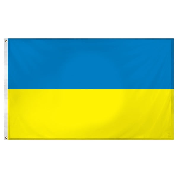 Ukraine Flag 5ft x 8ft Super Knit Polyester - Walmart.com