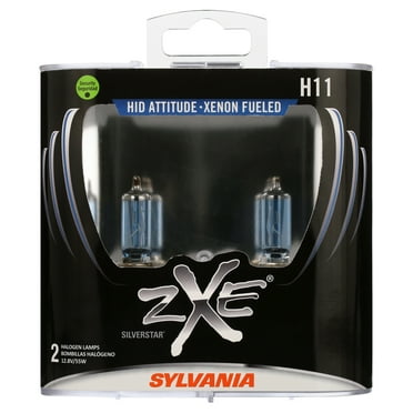 Sylvania H11 SilverStar zXe Gold Halogen Headlight Bulb, Pack of 2 for ...