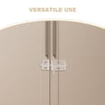 KONTONTY Transparent Acrylic Cabinet Latch with Self-Adhesive Door Lock ...