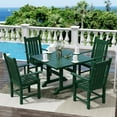 WestinTrends Malibu 43" Outside Top Dining Table, Poly Lumber ...