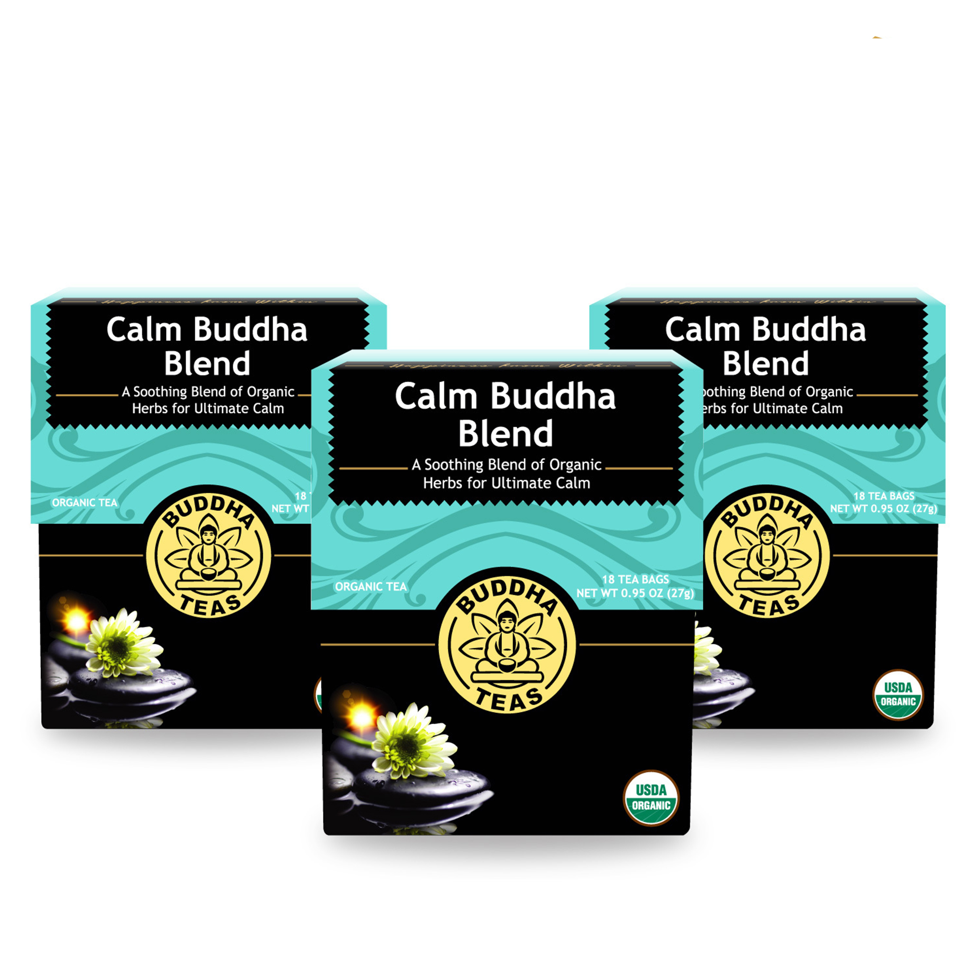 Buddha Teas Organic Calm Buddha Blend Calming Tea Organic Herbal Drink ...