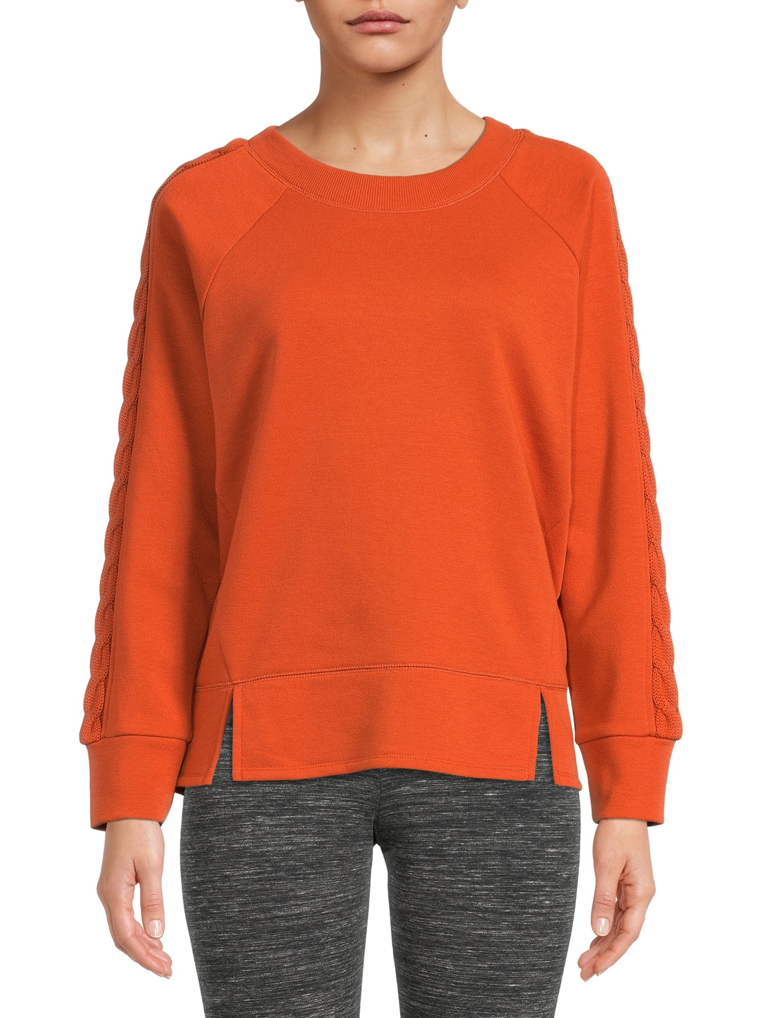 Time and Tru Women's Cable Sweatshirt - Walmart.com