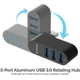 Sabrent Premium 3 Port Aluminum Mini Usb 3 0 [90 180 Degree