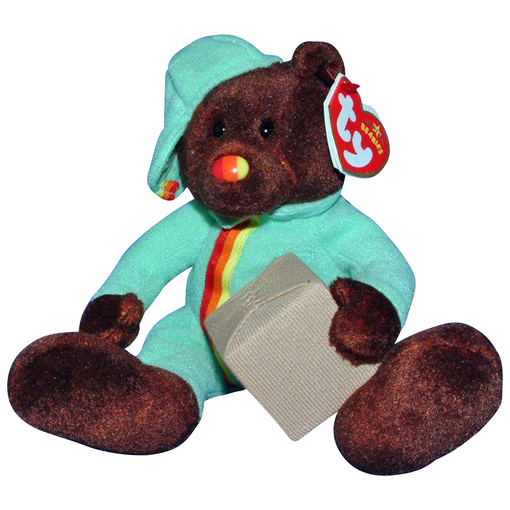 Ty Beanie Baby: Packer the Bear | Stuffed Animal | MWMT's - Walmart.com