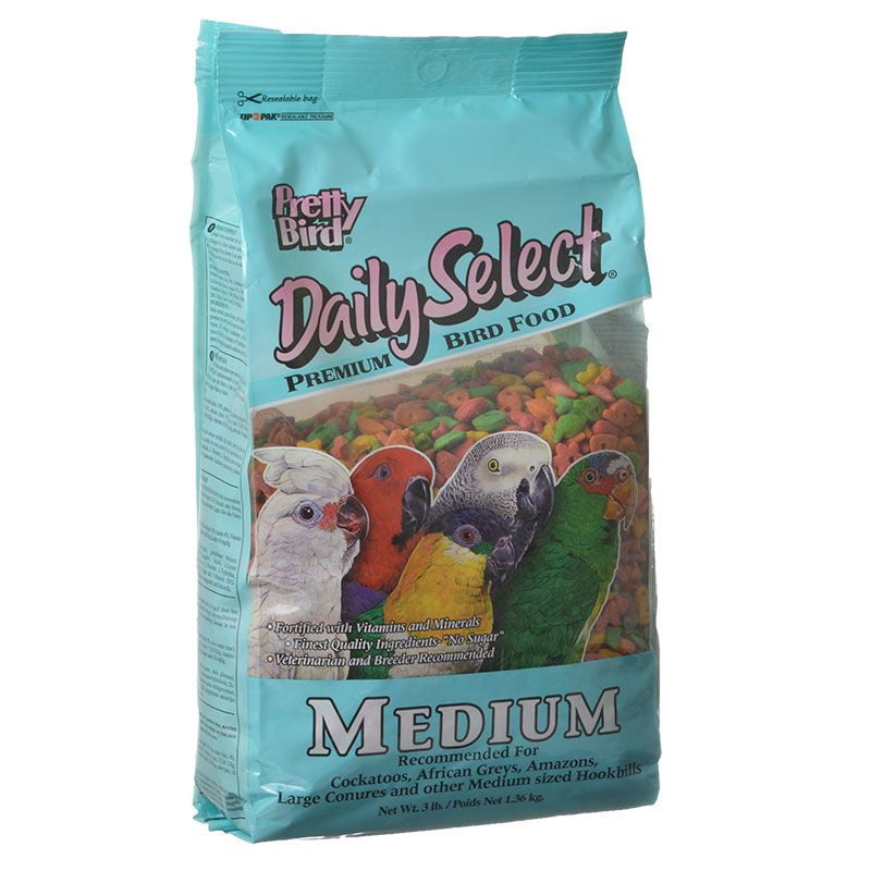 Pretty Bird Daily Select Premium Bird Food Medium (3 lbs) - Walmart.com ...