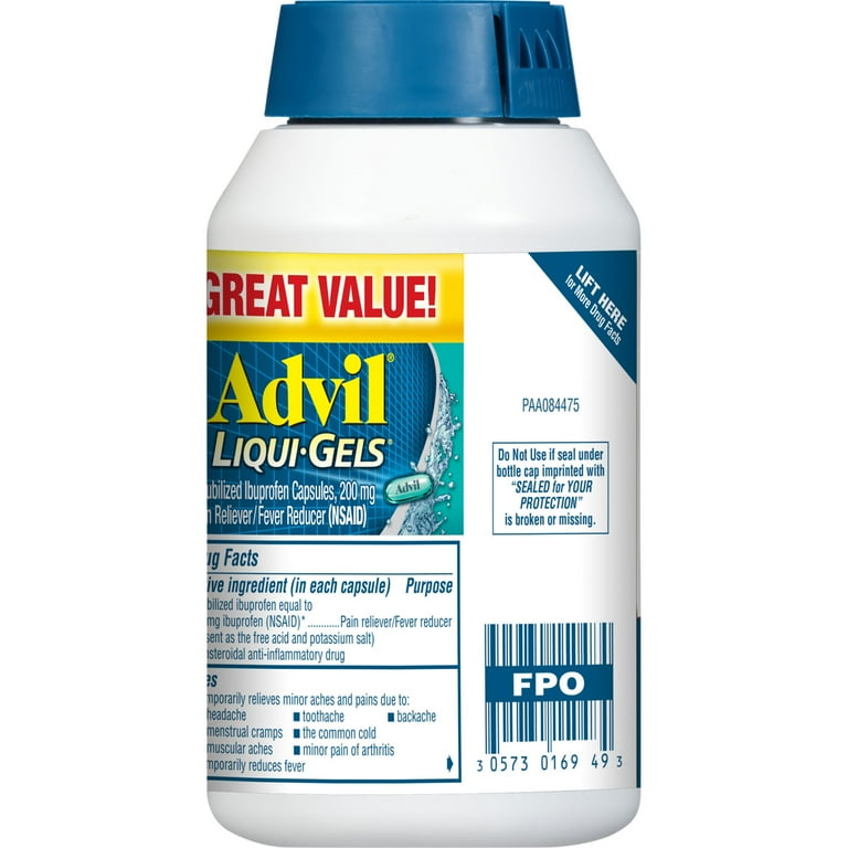 Advil Bottle Liquid
