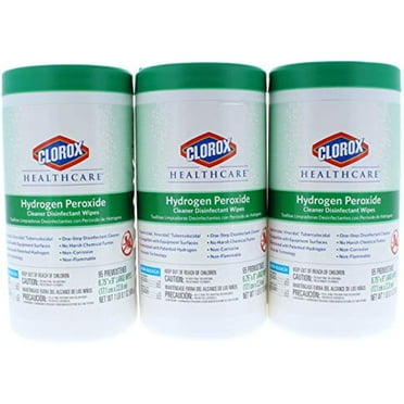 Clorox Hydrogen Peroxide Disinfecting Wipes, Antiseptic Medical ...