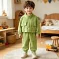 Coerni Toddler Boys Athletic Outfit Set Long Sleeve Zip Up Coat & Cuff ...