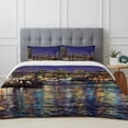 Brooklyn Bridge Bedding Duvet Cover Set California King Size 4 Pieces ...