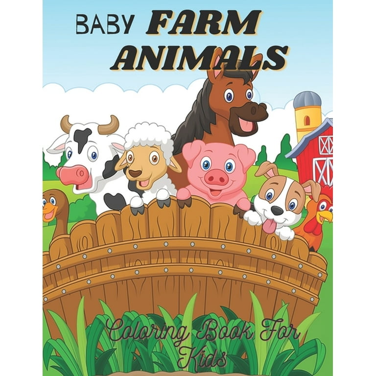 Baby Farm Animals Coloring Pages