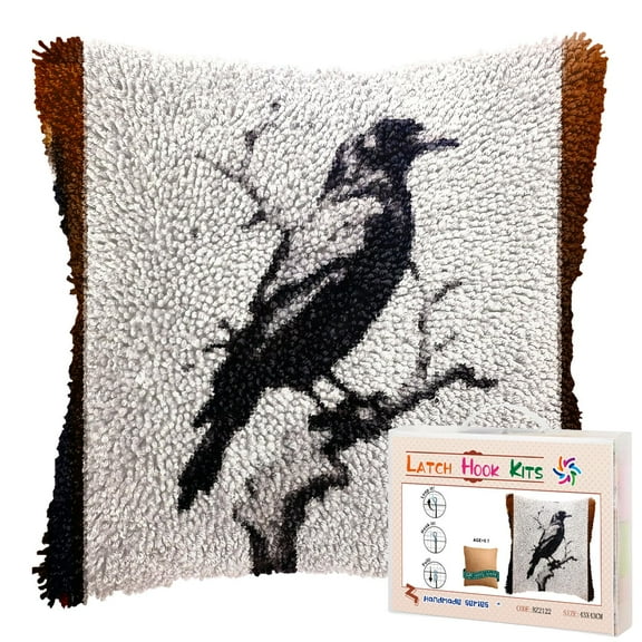 ShowNiceArt Latch Hook Rug Kits for Adults,Crafting Arts Cushion Mat ...