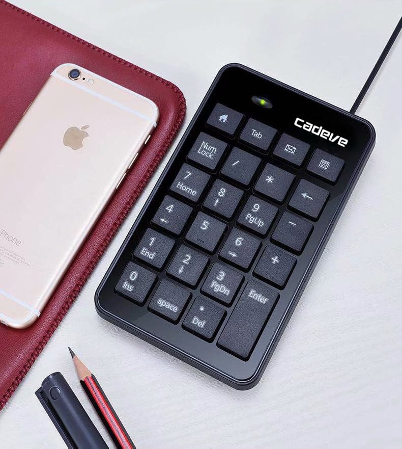 Buy Wired Number Pad - Numeric Keypad Silent 23 Keys USB Numpad ...