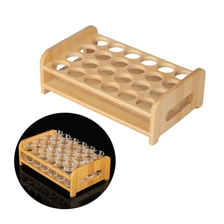 pitrice Wooden Glass Holder Mug Organizer Serving Holder Cup Rack for ...