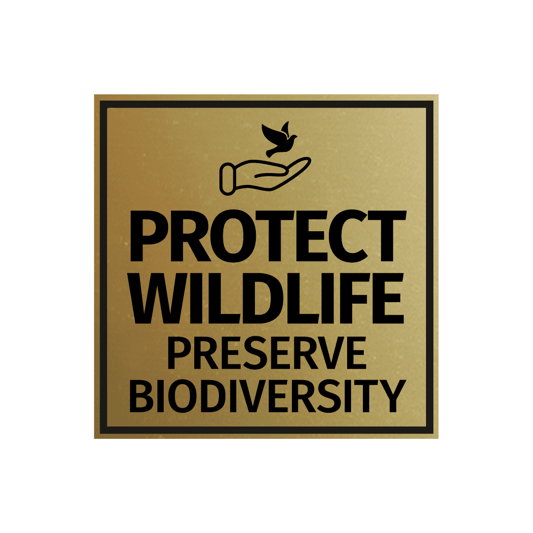 Signs ByLITA Square Protect Wildlife, Preserve Biodiversity Sign ...
