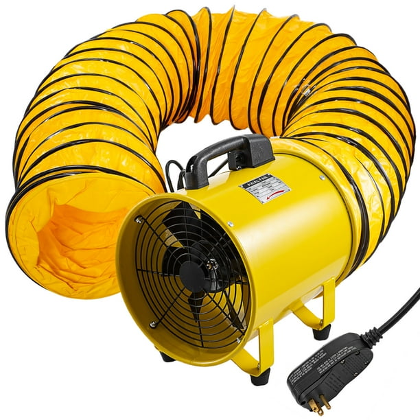 VEVOR Utility Blower Fan, 12 inch Portable Ventilator 3900m³/H 1900 RPM ...
