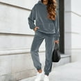 larppty Velour Lounge Sets for Women 2 Piece Velvet Tracksuits Jogging ...