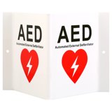 American Hospital Supply 3D AED Emergency Cabinet Sign, Acrylic, Pre ...
