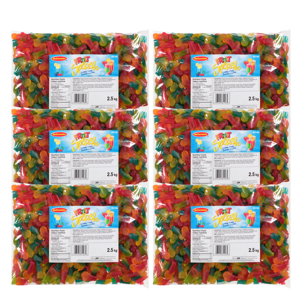 MCCORMICKS Fruit Splash Gummy Candy 2.5kg/5.51lbs - Juicy and Flavorful ...