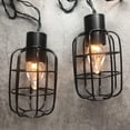 LINLIN Solar Lantern String Lights Cafe Lights 9.8ft 10LED Bulbs with ...