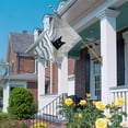 Black Cat Reading in Bed House Flags For Outdoor, Funny Cute Animal ...