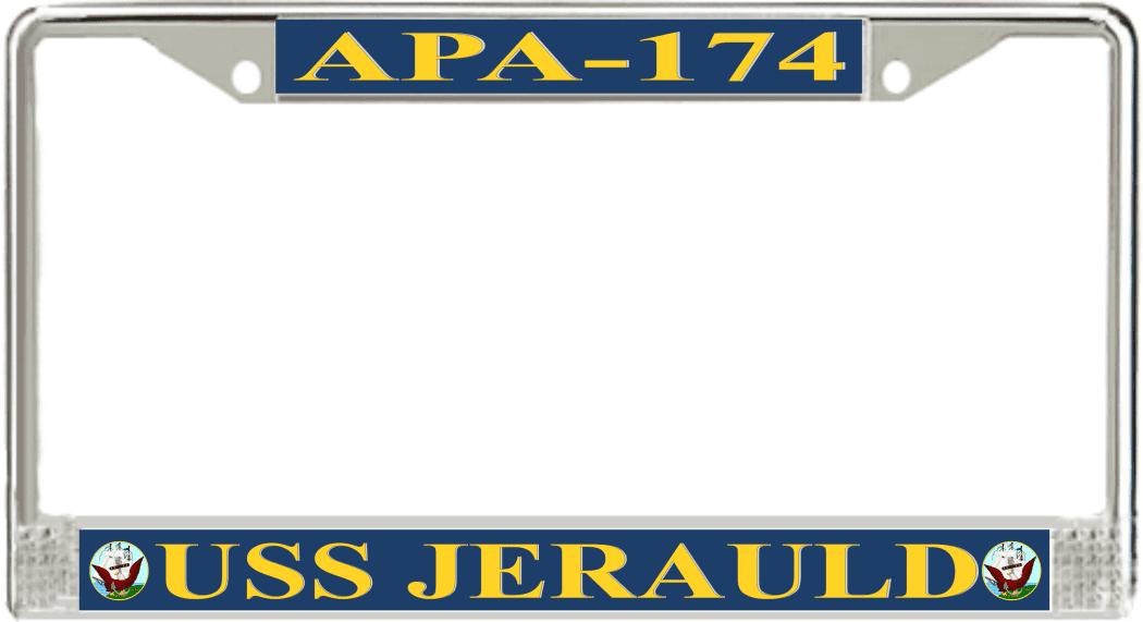 USS Jerauld APA-174 License Plate Frame - Walmart.com