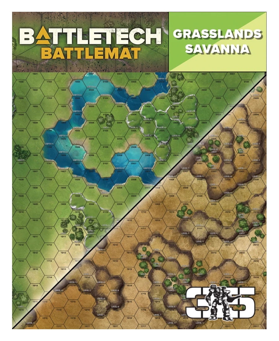BattleTech Battle Map: Grasslands Savannah - Walmart.com