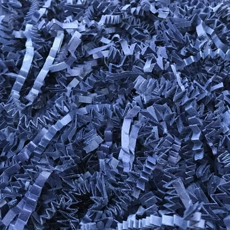 FFIY 1 LB Navy Crinkle Cut Paper Shred Filler for Gift Wrap and Basket ...