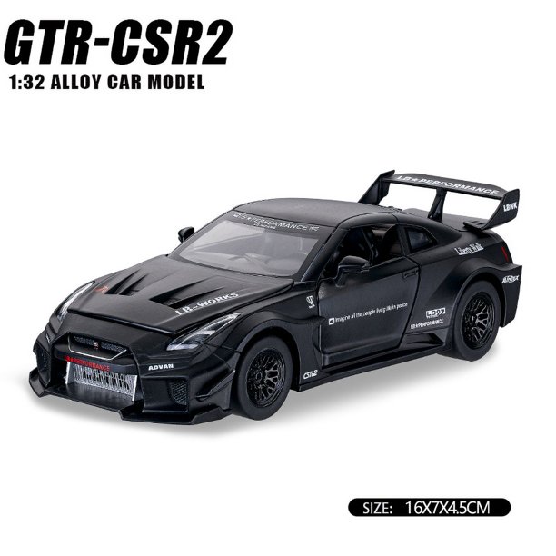 1:32 GTR-CSR2 Supercar Racing Car Toy Boy Speed Diecast Metal Vehicle ...