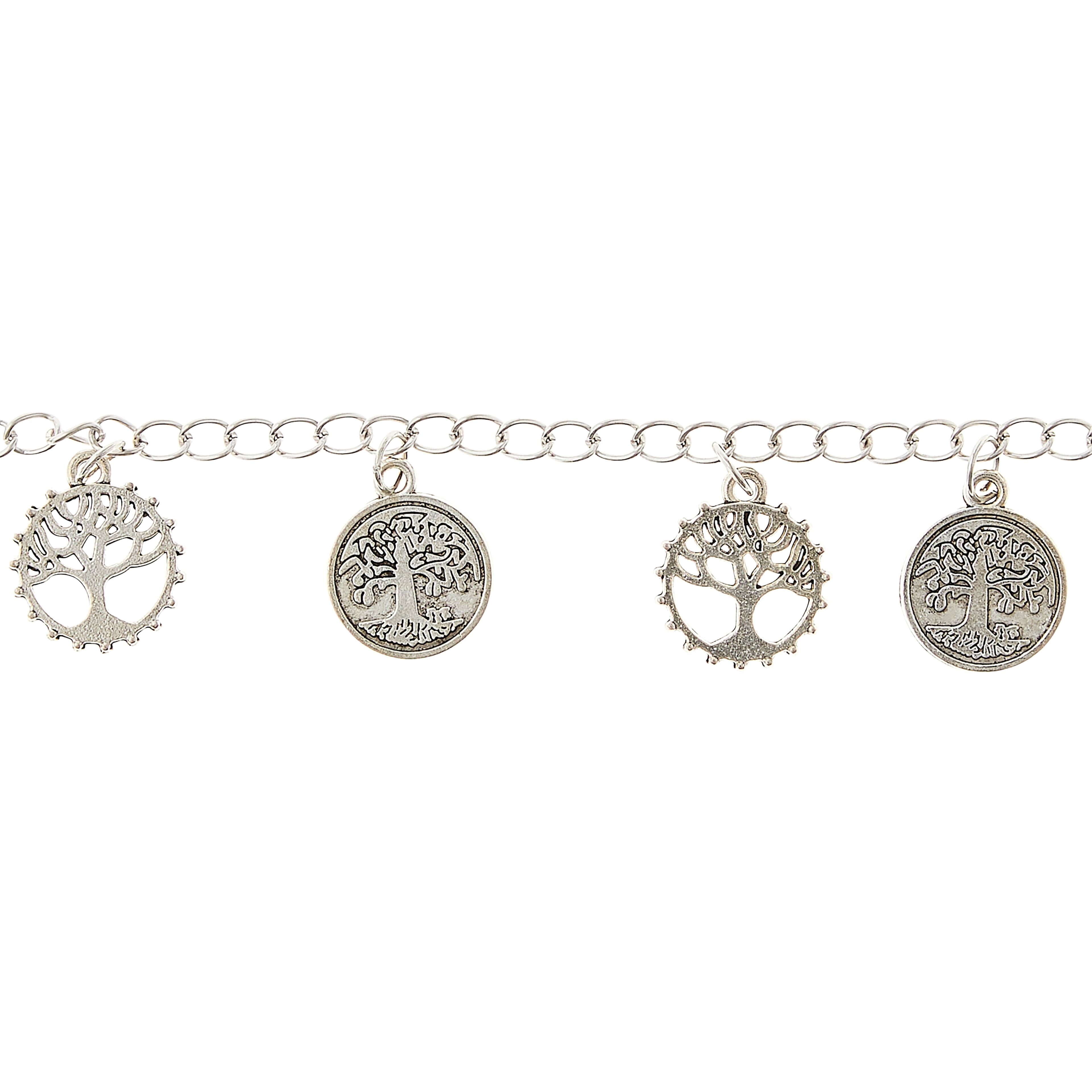 12 Pack: Silver Tree of Life Metal Beads, 15mm by Bead Landing ...