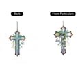 Decorative Hanging Ornament, Cross Shape With Colorful Gemstones ...