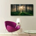Sunrise Landscape Canvas Wall Art - 20x40 Inches - Nature Painting for ...