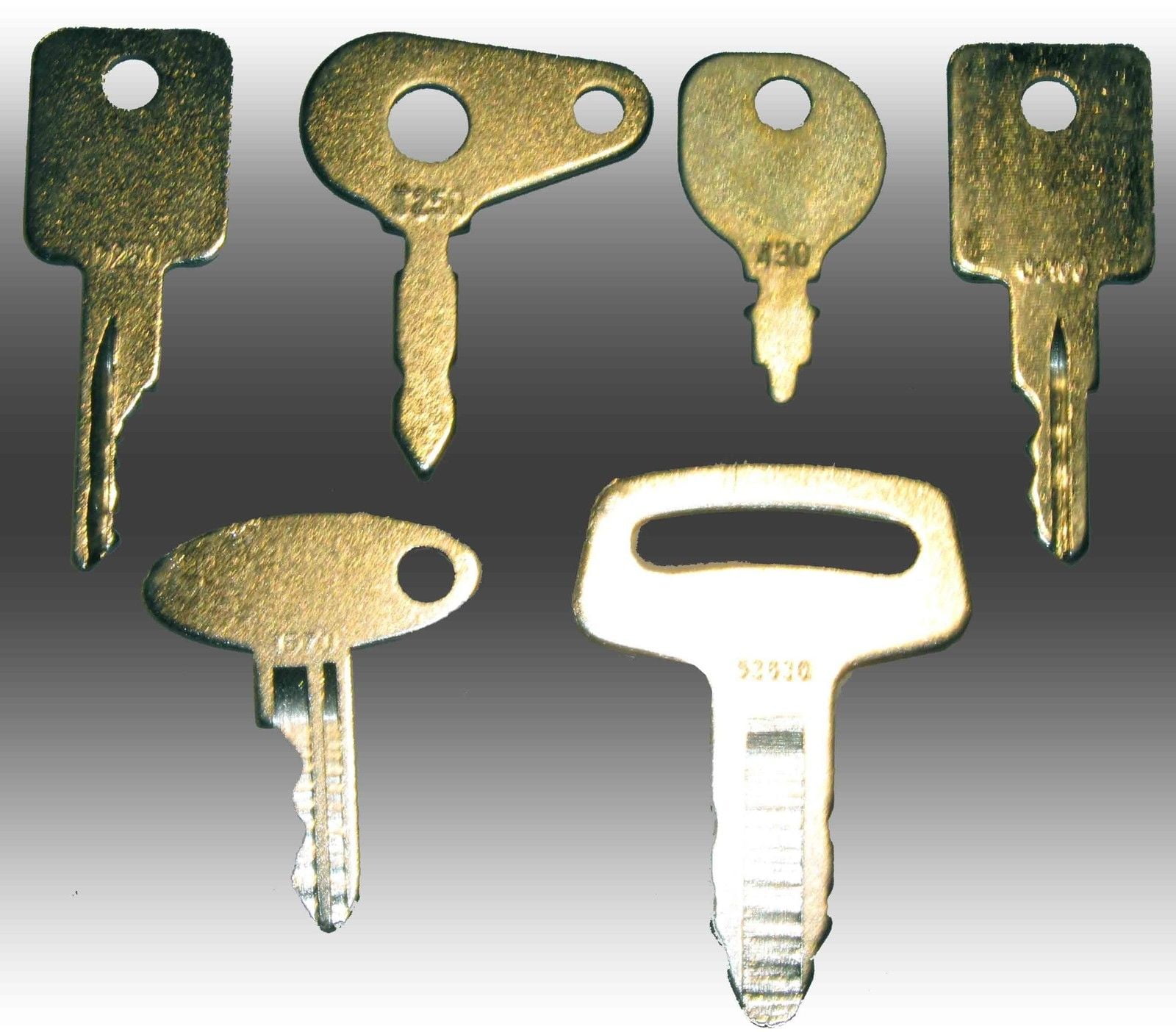 Vermeer Heavy Equipment / Construction Ignition Key Set (6 Keys ...