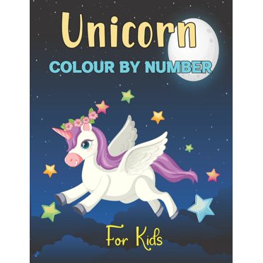 Cute Little Baby Unicorn Coloring Book: For Kids Ages 4-8 (Paperback ...