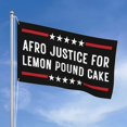 Afro Justice For Lemon Pound Cake 3x5 Ft Flag Double Sided Garden Yard ...
