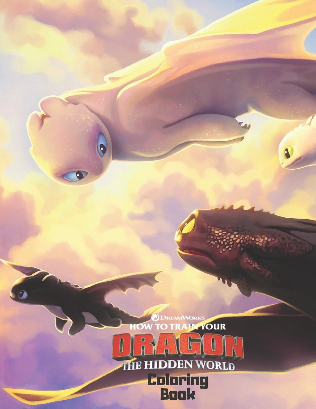 How to Train Your Dragon Coloring Book : The Hidden World Great ...