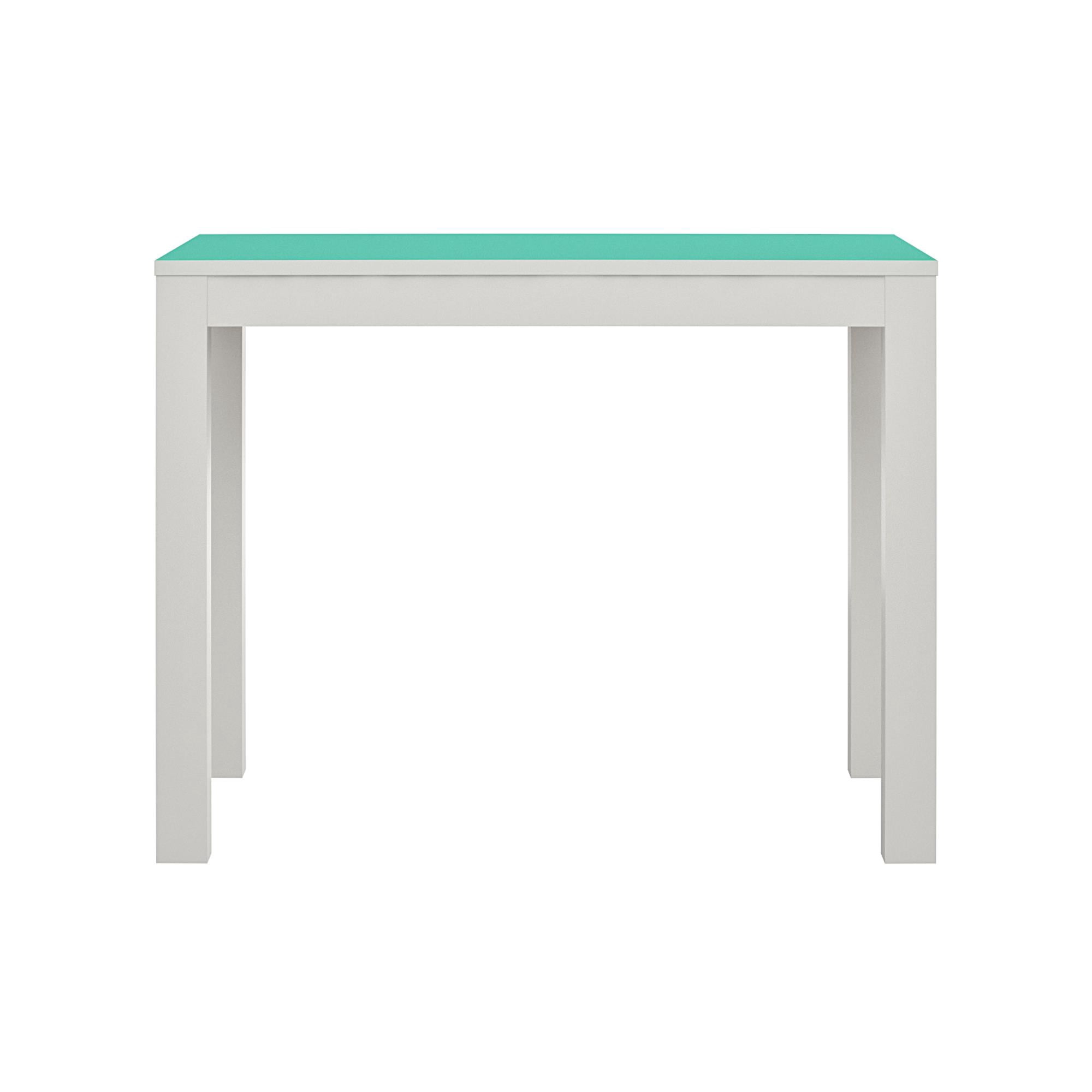 Buy Ameriwood Home Parsons Computer Desk with Drawer, White/Spearmint ...