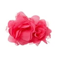 Offray Hot Pink 4 1/2" Handmade Chiffon Flower, Craft,1 Each - Walmart.com