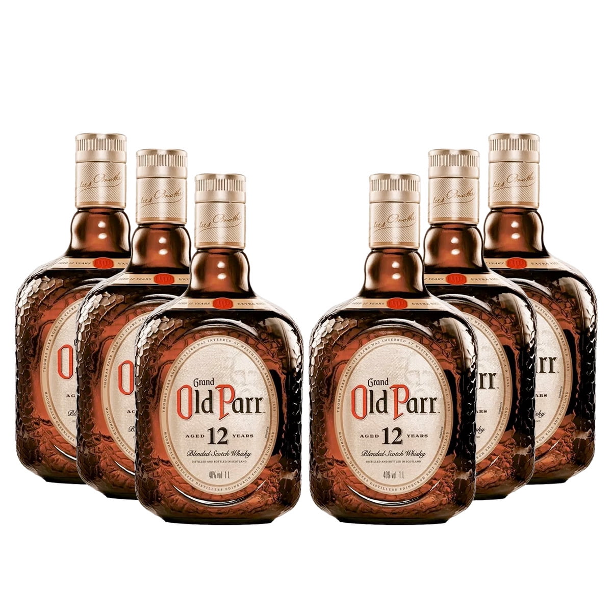 Pack 6 Whisky Old Parr 12 años 1 lt Old Parr Whisky / Old Parr | Bodega ...