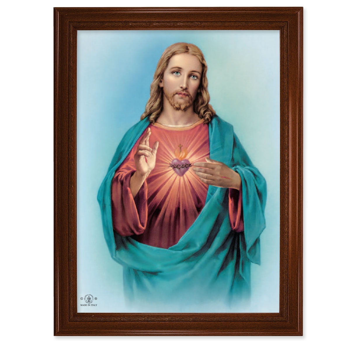 Sacred Heart of Jesus Picture Framed Wall Art Decor Extra Large ...