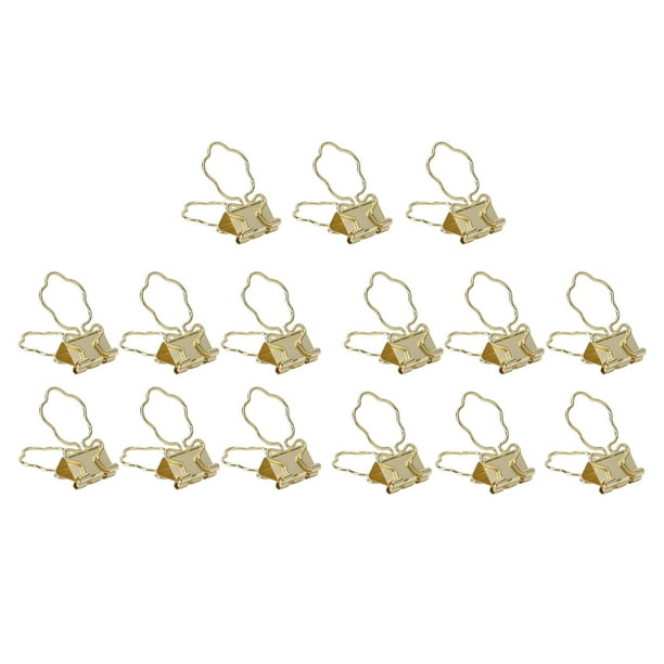 Paper Binder Clips15pcs Mini Binder Clips Binder Clips Paper Clamp ...