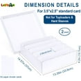 5 Row Trading Card Storage Box, 1 Pack Cardboard Storage Box with ...