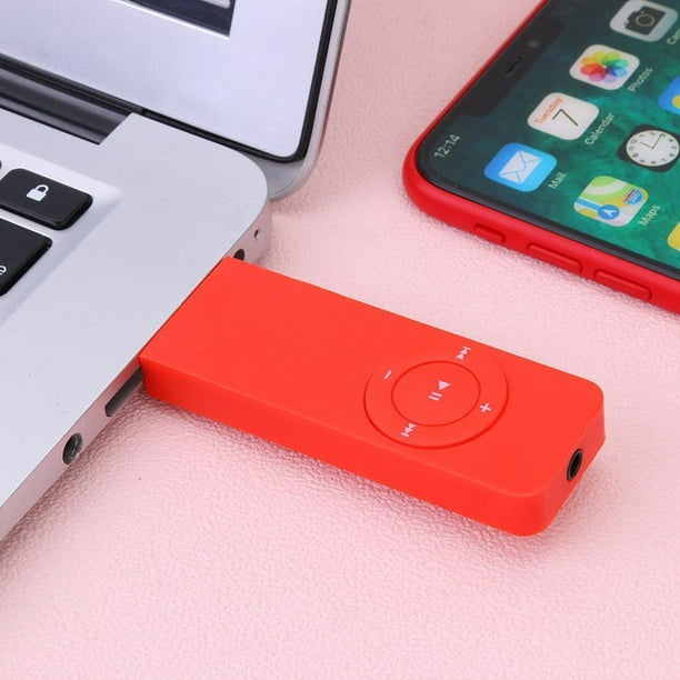 Mini reproductor de MP3 Reproductor de música portátil Soporte 64G TF Tarjeta USB Flash Drive U ...