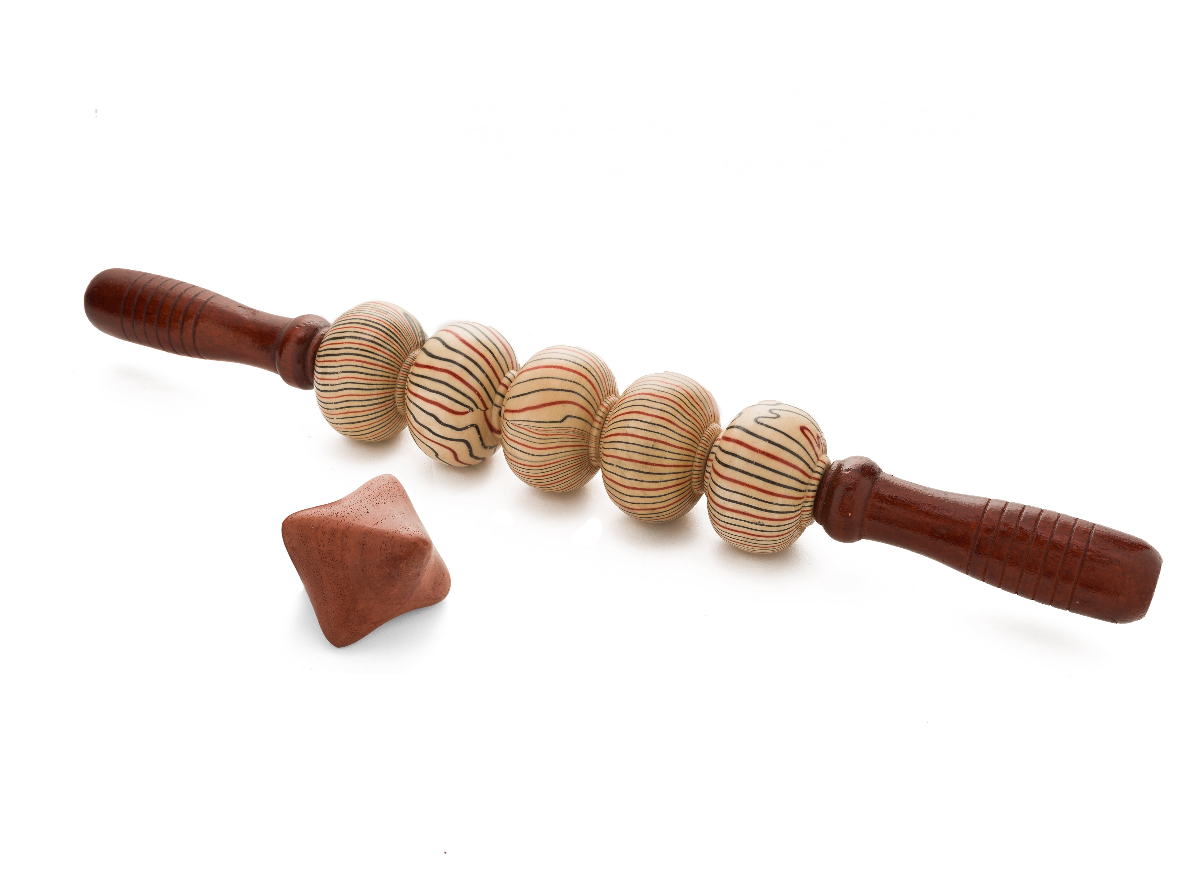 Wooden Muscle Roller Bundle – Back & Neck Massager, Cellulite Massager ...