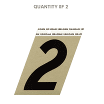 The Hillman Group 3-Inch Aluminum Angle-Cut Number 2 - Walmart.com