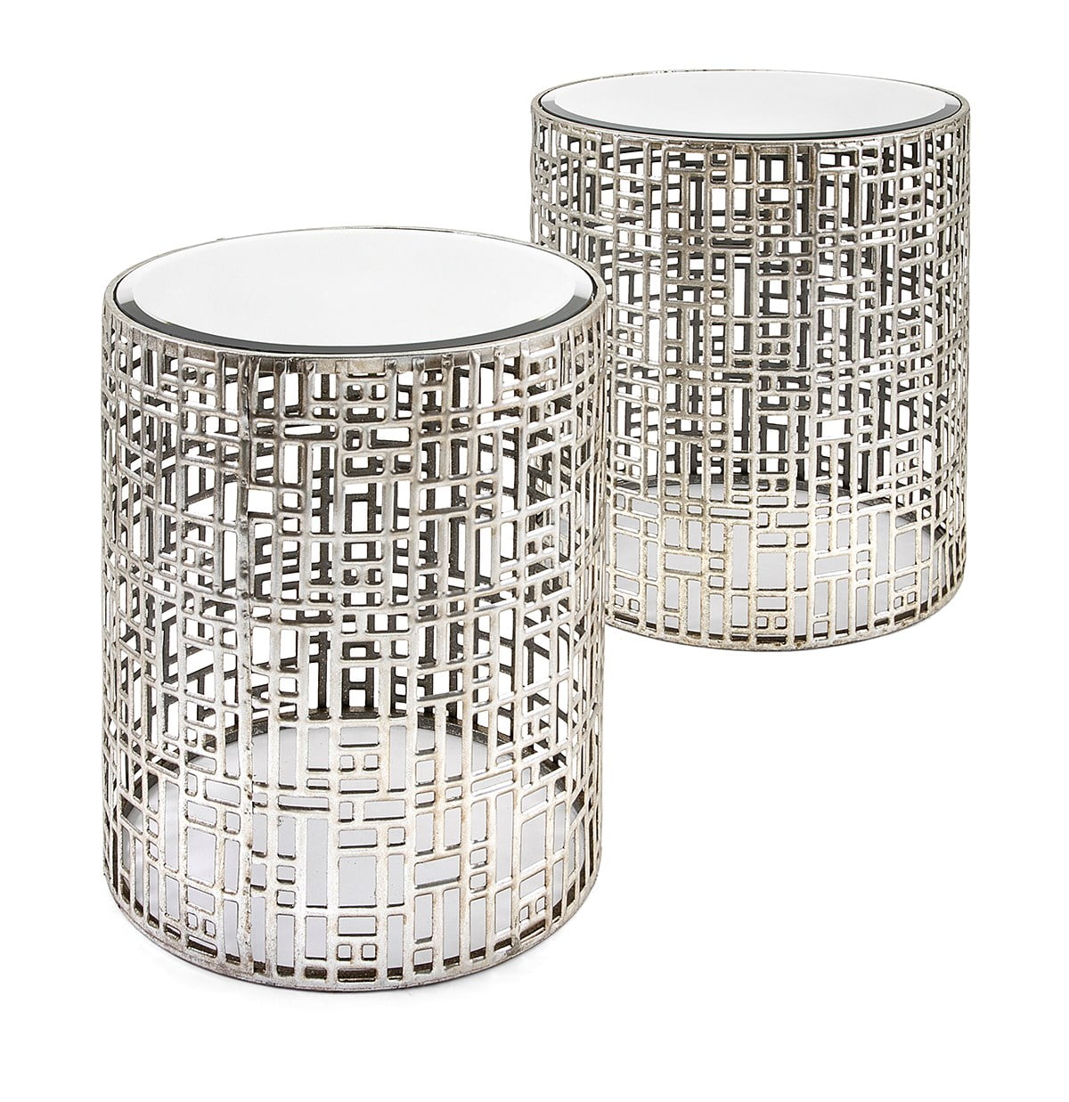 Evans Mirror Tables - Set of 2 - Walmart.com