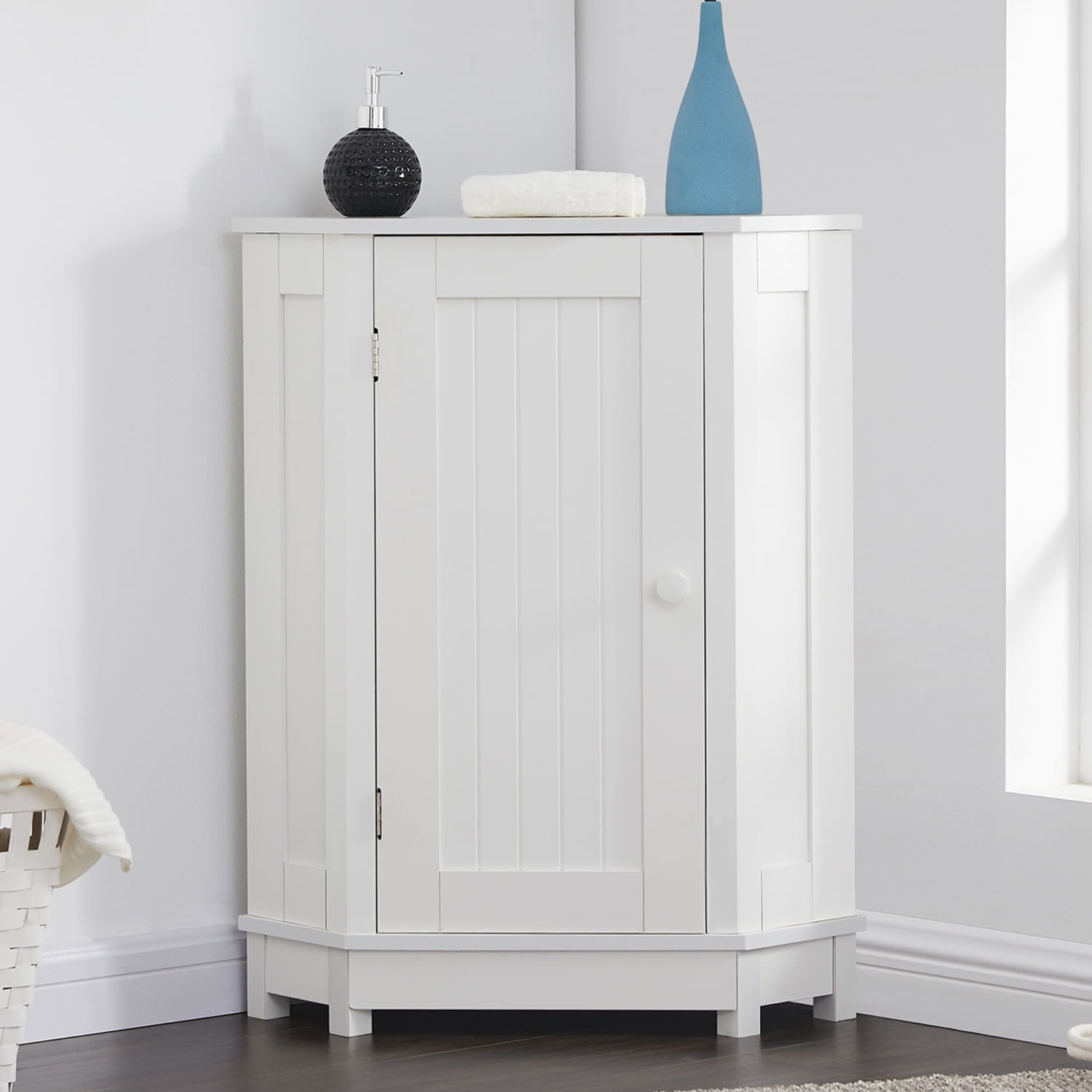 UWR-Nite Corner Srotage Cabinet, Corner Cabinet with Doors, Triangle ...