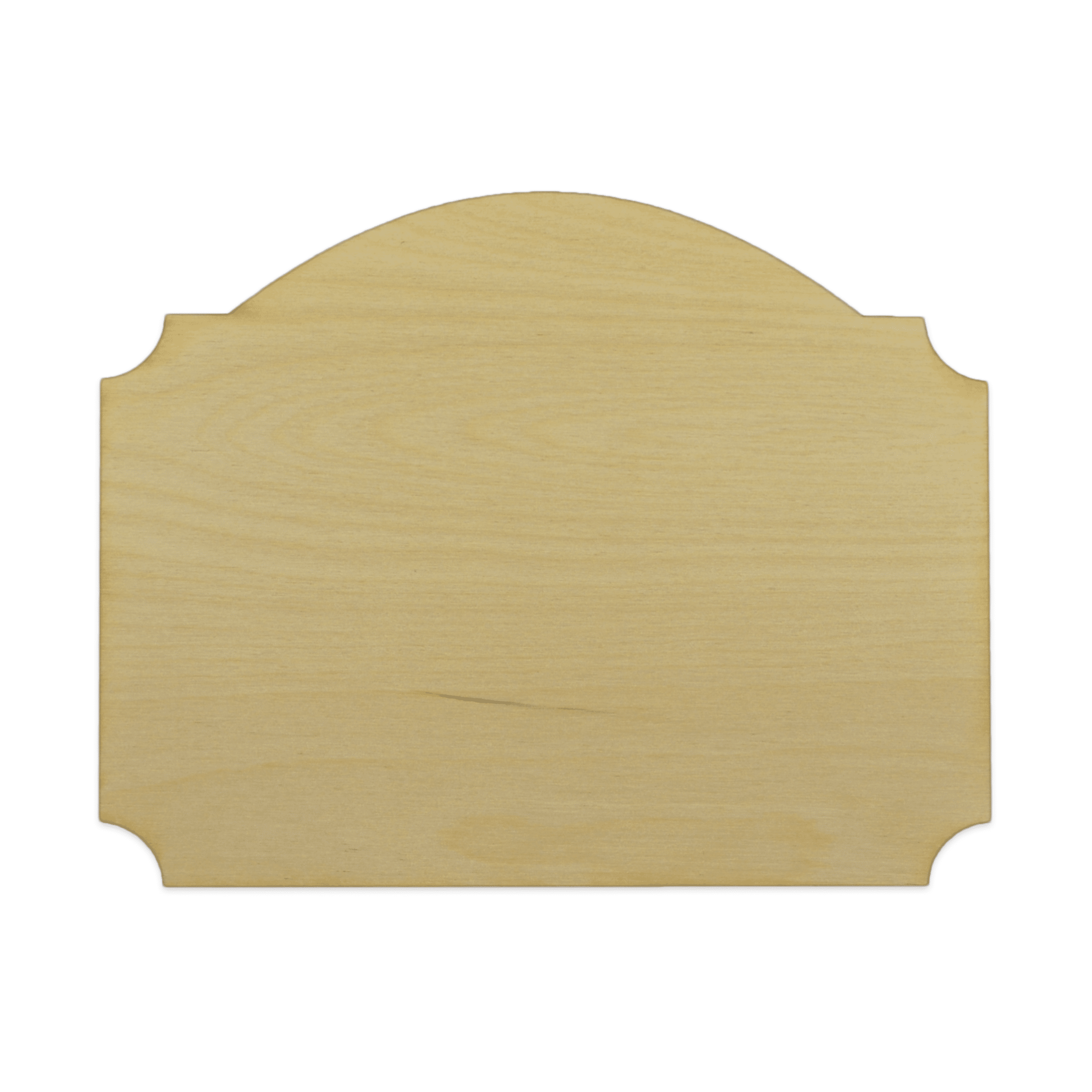 Unfinished Wood Sign, River Signboard, 18" Wide, 1/8" Thick with Square ...