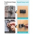 UBSWF-3 Inch Keyed Hasp Lock for Cabinets & Small Doors, Twist Knob ...