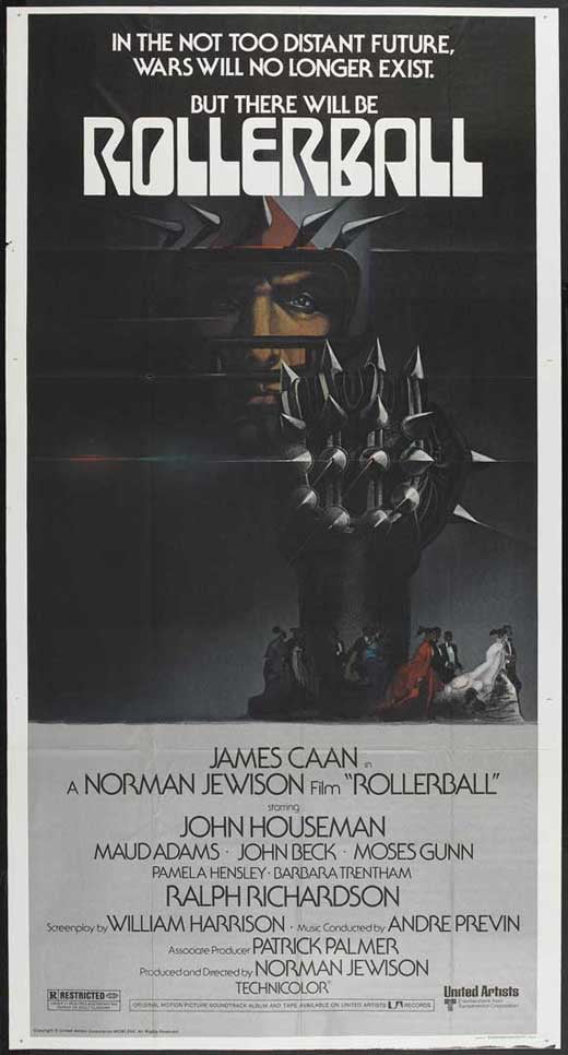 1 Sheet Artwork Action Rollerball Movie Poster Print James Caan 1975 ...